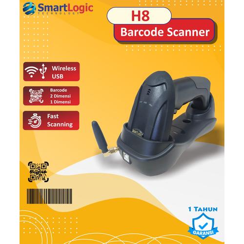 Jual SMARTLOGIC WIRELESS BARCODE SCANNER 2D H8 + DOCKING - Jakarta ...