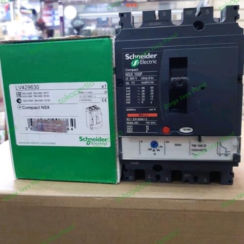 Jual mccb nsx100f 3p 100a 125a 36kA Schneider Original - 125a - Jakarta Pusat - Dirga Jaya Panel ...