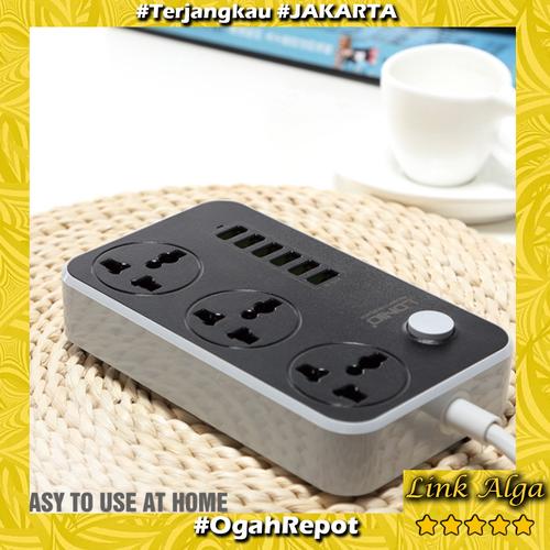 Jual LDNIO SC3604 3 Colokan Listrik Multi USB 6 port Kabel 2M - Jakarta ...