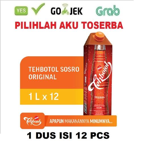Jual Teh Botol Sosro Kotak Original 1 LITER - ( HARGA 1 DUS ISI 12 pcs ...