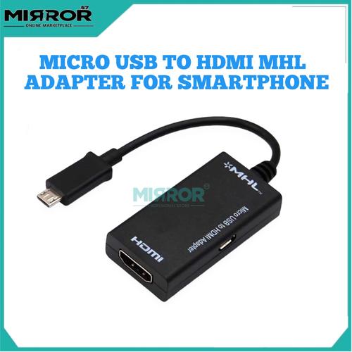 Jual Adaptor Konverter Micro USB to HDMI MHL Adapter for Smartphone ...