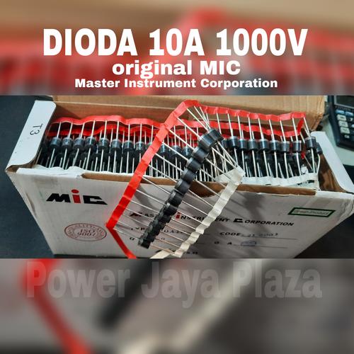 Jual Diode 10A 10Amp 1000V dioda Silicon 10 Ampere original merk MIC ...