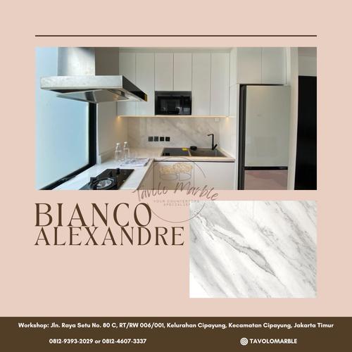 Jual Kitchen Set Marble | Marmer Slab Import | Bianco Alexander Marble ...