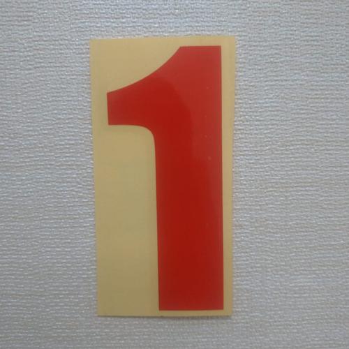 Promo STIKER ANGKA / HURUF UK TINGGI 12 CM 1 DIGIT REVLEKTIVE - RED ...