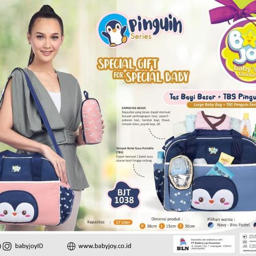 Jual Baby Joy Tas Besar Pinguin Series BJT 1038 - Biru pastel - Kota ...