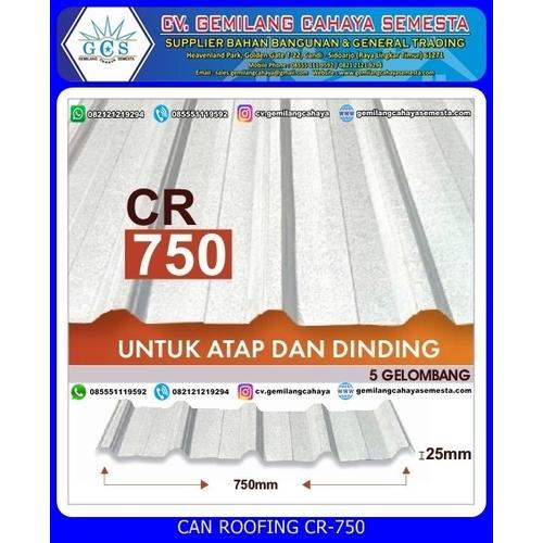Jual Atap Spandek CR-750 ( 6 Meteran ) / Can Roofing / Atap Galvalum ...
