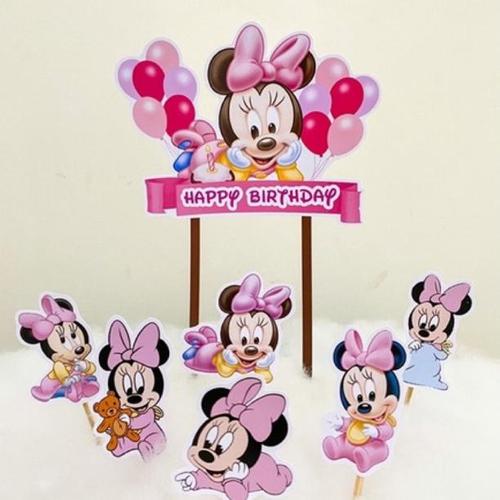 Jual TOPPER BABY MINNIE MOUSE / CAKE TOPPER BABY MINNIE MOUSE PINK ...