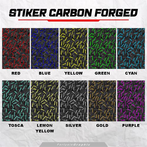 Jual Stiker Carbon Forged Untuk diclear | Stiker Karbon Forged - Blue ...