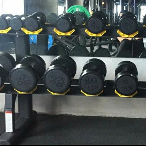 Jual Dumbbell Set Rubber 2,5-25 Kg Dumbbell 10 pasang bulat hitam - Jakarta Barat - JCB Fitness ...