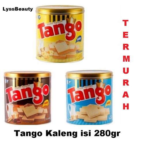 Jual Biskuit Wafer Tango Waffer Kaleng Tin 280gr Snack Keluarga Enak ...