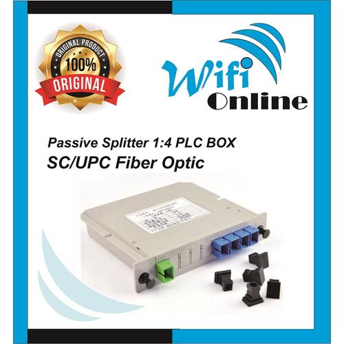 Jual Passive Splitter PLC BOX 1:4 SC UPC Fiber Optic - biru - Kab ...