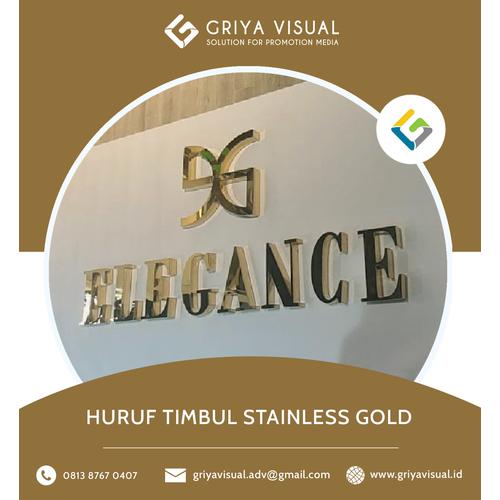 Jual HURUF TIMBUL STAINLESS GOLD ( ELEGANCE ) - Jakarta Selatan - Griya ...