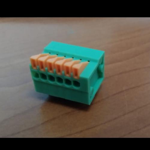 Jual Connector Spring Clamp System Terminal Block KF141R-2.54-6P - Kota ...