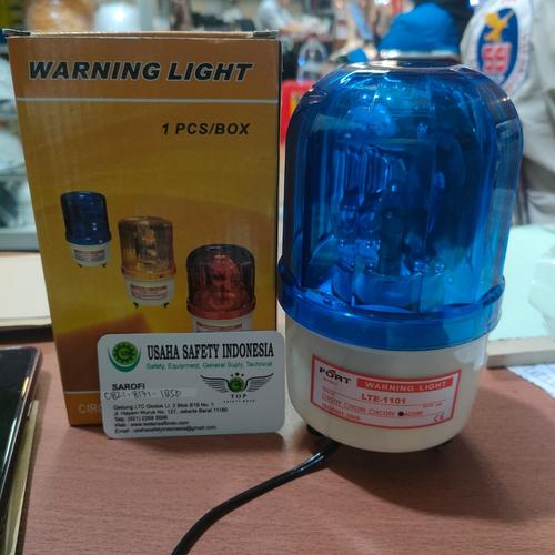 Jual Lampu rotary / warning light LTE 1101 220 Volt warna biru ...