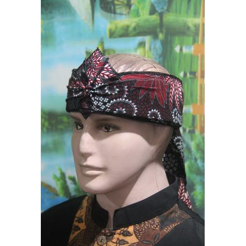 Jual iket kepala sunda jawa tradisional anak dewasa atas bolong (merah ...