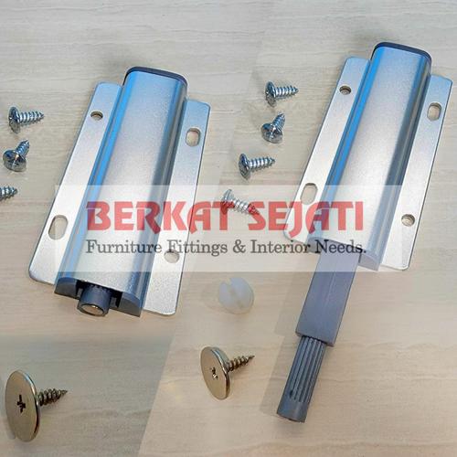 Jual Push To Open Tip On STAINLESS Magnet Damper Catches Pintu Lemari ...