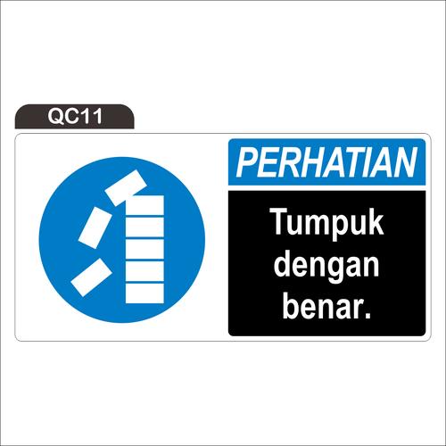 Jual RAMBU TUMPUK DENGAN BENAR - S : 20x10 cm, Sticker Only - Kota ...