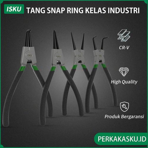 Jual ISKU Tang Snap Ring Set 4pcs Tang Snapring 7" Tang Circlip Pliers ...