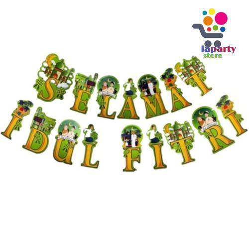 Jual Banner Shape Idul Fitri / Bunting Flag Lebaran Selamat Idul Fitri ...
