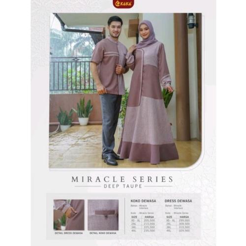 Jual Koko & Gamis DEWASA KEKE MIRACLE Series Deep Taupe (Dusty) - Koko ...
