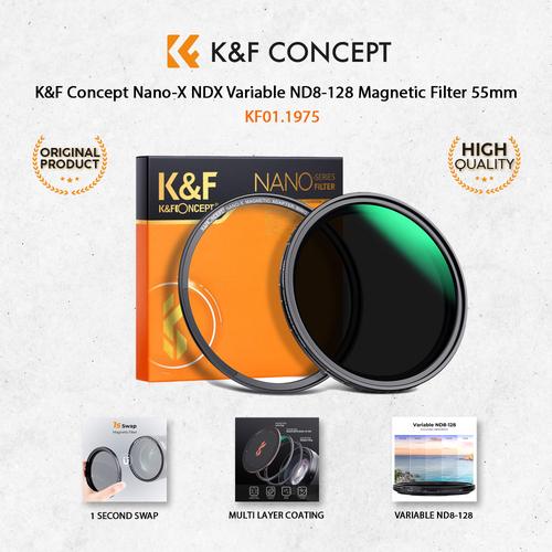 Promo K&F KF Concept Nano-X NDX Variable ND8-128 Magnetic Filter 55mm Cicil 0% 3x - Jakarta ...