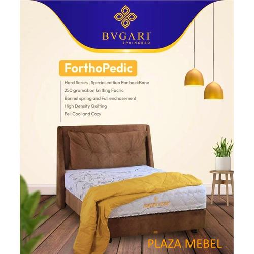 Jual SET Kasur Spring Bed Bugari Bvgari Fortho Pedic / Tulang ( FULLSET ...