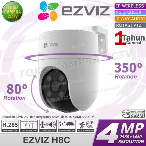 Jual EZVIZ H8C 4MP KAMERA CCTV WIFI CAMERA ROTASI PTZ 2 WAY AUDIO ...