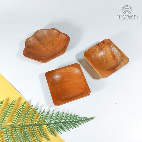 Jual MANGKOK WADAH SAMBAL KAYU MAHONI BENTUK UNIK - kotak A - Kab ...