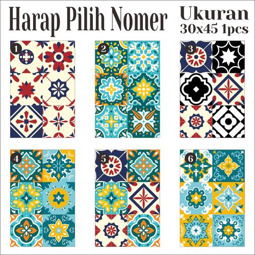 Jual Stiker Tegel Lantai Dan Dinding (30x45cm) Motif 3 - Desain 3 - Kab ...