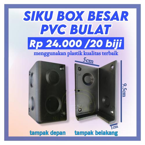 Jual (PER-20) SIKU BOX SPEAKER PVC BULAT 2 Siku salon pvc Bulat Siku ...