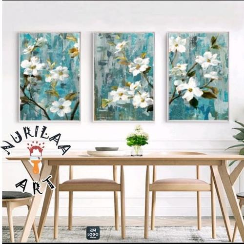 Jual lukisan 3 panel 01 plus frame - d - Kab. Bandung - Nurilaa art ...