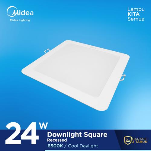Promo Midea Lampu Led Downlight 24 Watt Putih 6500K CDL 8 Inch Kotak ...