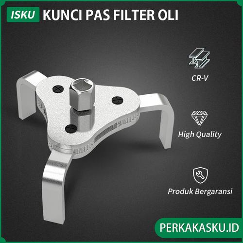 Promo ISKU Kunci Oli Filter Oil Filter Wrench Universal 55-115mm Bahan ...