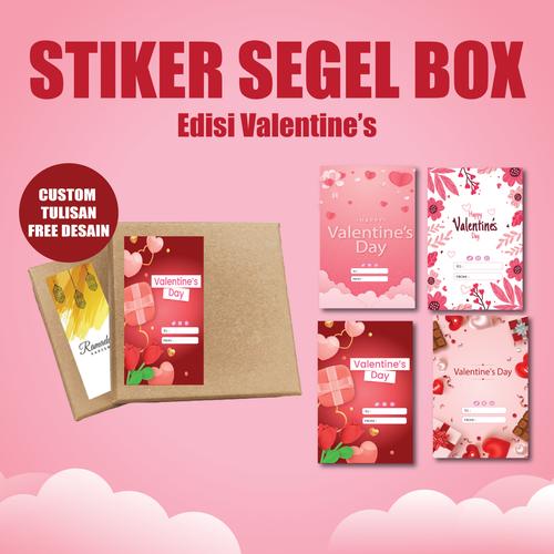 Jual Stiker Segel tema valentine Custom | Sticker Label Hampers ...