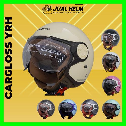 Promo Helm Cargloss Hijab YRH | Helm Wanita | Helm Retro | Helm Half ...