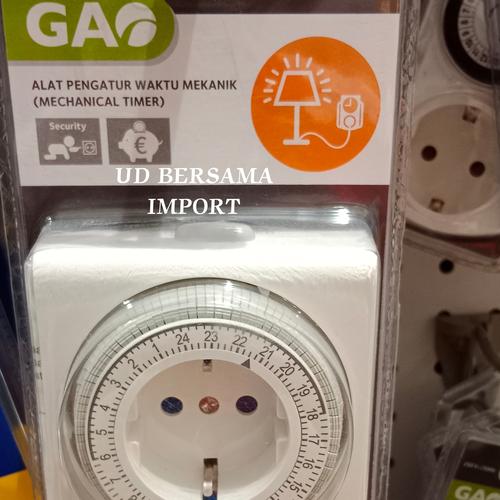 Jual GAO Stop Kontak Timer Mekanik 7gd/Stop Kontak/Mechanical Daily ...