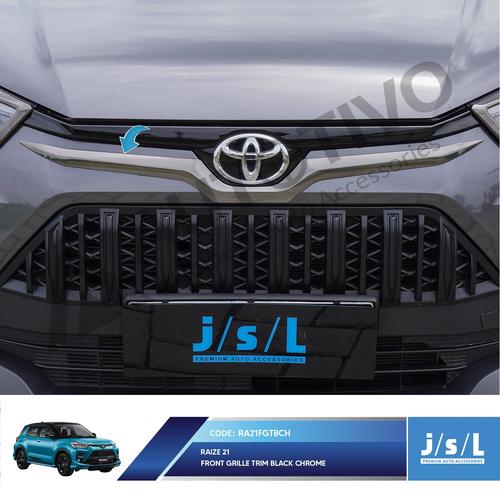 Promo Raize 2021 Front Grille Trim Black Chrome JSL Lis Grill depan ...