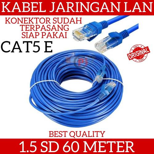 Jual Kabel Jaringan Internet LAN CAT5 UTP RJ45 Sudah Terpasang Siap ...