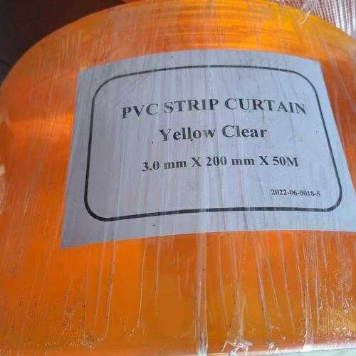 Jual Tirai pvc curtain kuning/pvc cutain orange 3mm 20cm x 50 meter ...