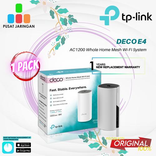 Jual TP LINK Deco E4 (1 Pack) AC1200 Whole Home Mesh Wi-Fi System ...