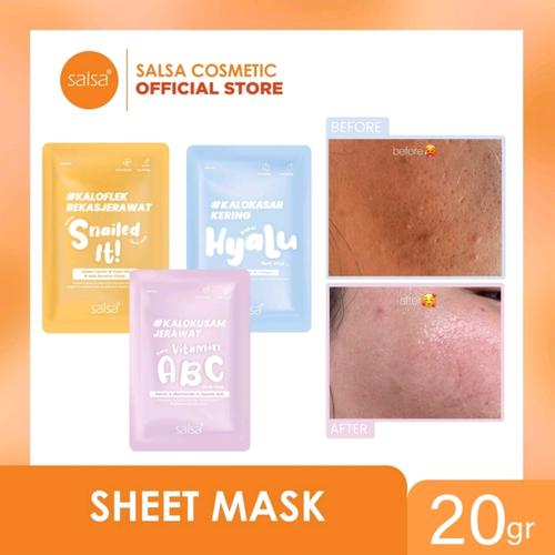 Jual Masker Wajah. Salsa Sheet Mask. Masker Kecantikan. Daily Mask ...
