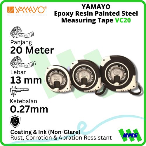 Jual Meteran YAMAYO 20M Meter Silver VC20 Steel Plat Baja Original ...