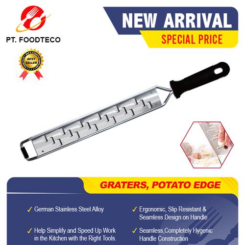 Jual Cutlery-Pro Graters, Etching, Potato Edge, Narrow, Black - Kota ...