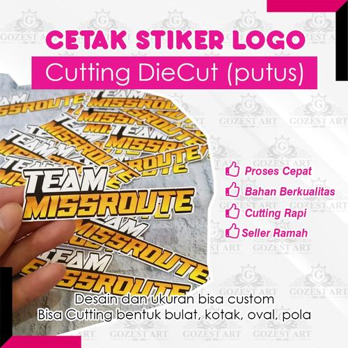 Jual STiker cutting Diecut Sticker Cutting Putus logo desain custom ...