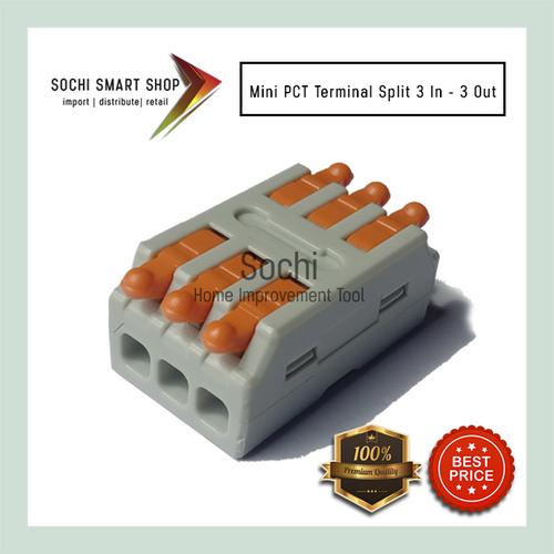 Jual Mini PCT Terminal M223 - Sambungan Kabel Listrik Split 3 in 3 Out ...