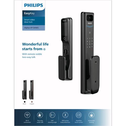 Jual Philips EasyKey Alpha VP-5HWS Smart Video Door Lock - Jakarta Utara - Tokosekuriti | Tokopedia