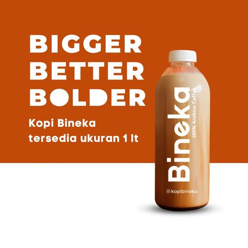 Jual Bineka Kopi Susu Gula Aren Latte Botol Liter -Literan-Botolan ...