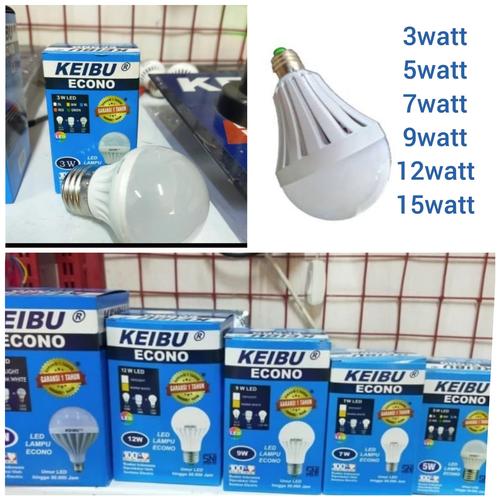 Jual Lampu Led bulb bohlam econo fitting e27 standar ulir besar ...
