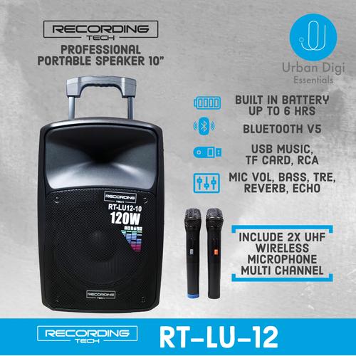Jual Recording Tech RT LU 12 - Speaker Portable dengan 2 Mic Wireless ...