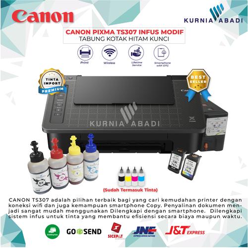 Jual Printer Canon PIXMA TS307 Infus Tabung Kotak Print WiFi Copy ...